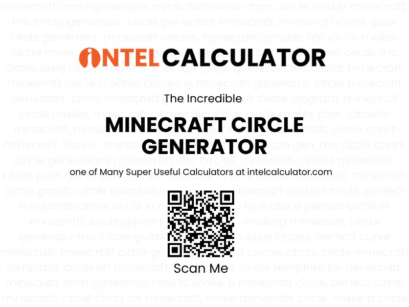 Minecraft Circle Generator — Create Perfect Circles & Ovals in Minecraft