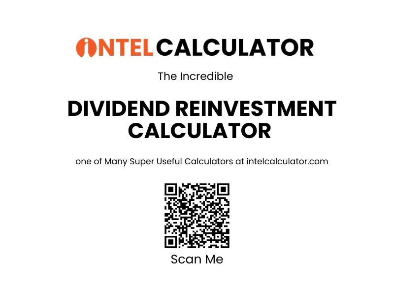 Dividend Reinvestment Calculator — See the Power of Reinvesting Dividends