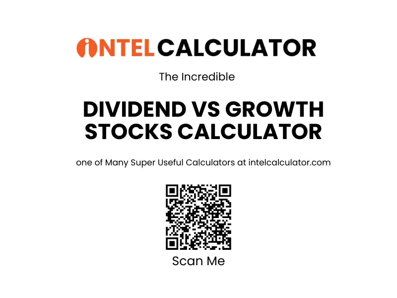 Dividend vs Growth Stocks Calculator — Compare Total Return Over Time