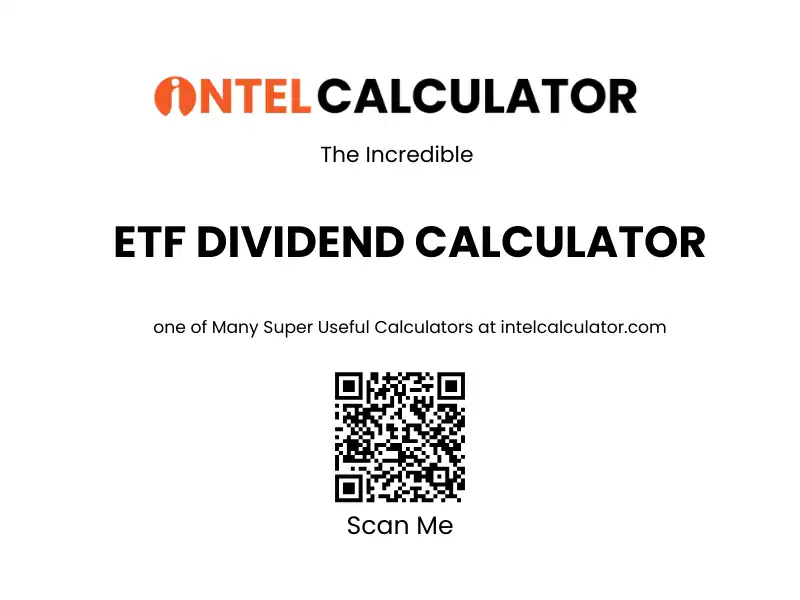 ETF Dividend Calculator — Income from Dividend ETF Holdings